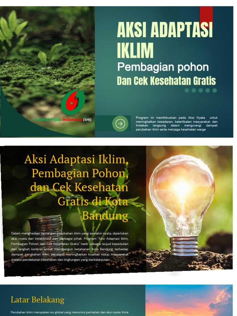 Aksi Adaptasi Iklim dan Cek Kesehatan Bandung | PDF