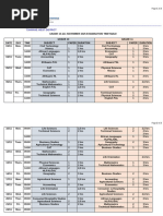 March Test Timetable 2026 | PDF