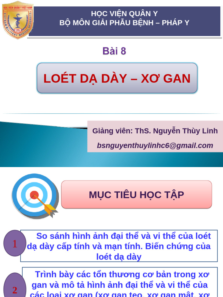 GPB XƠ GAN, LOÉT DẠ DÀY | PDF