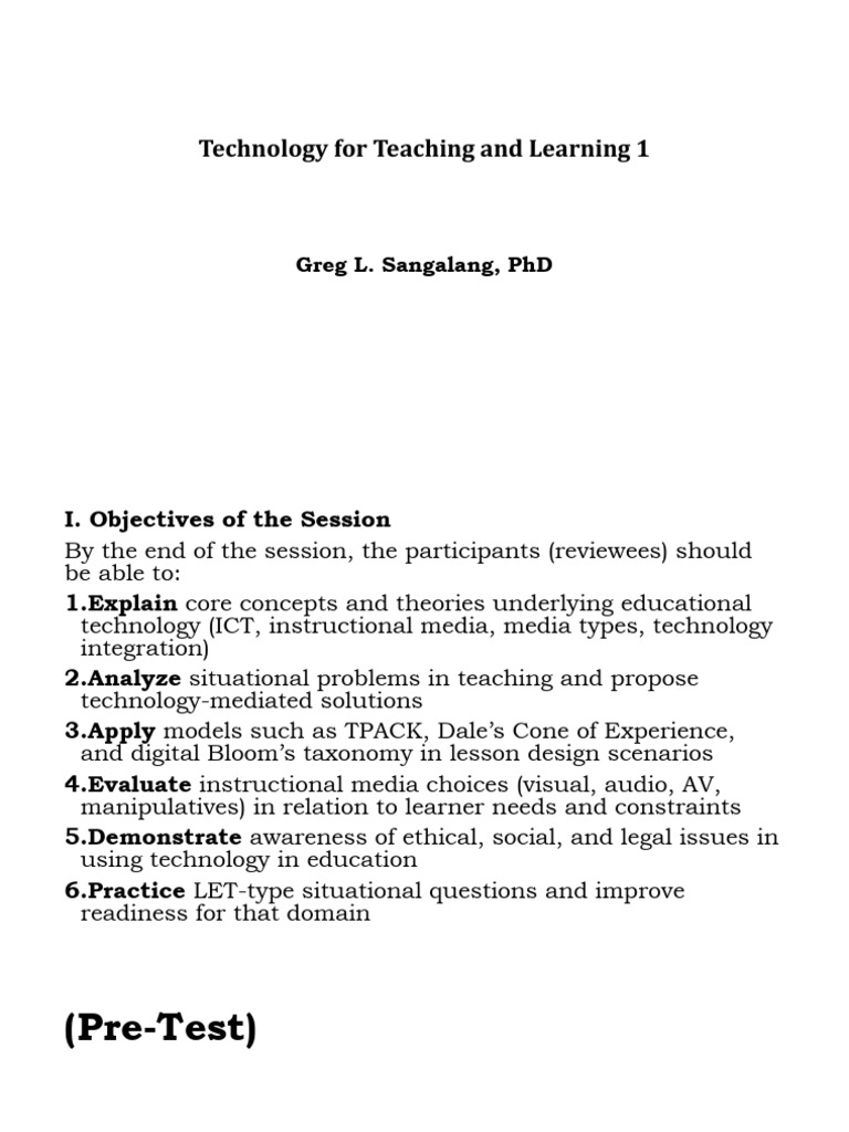 Technology Teaching and Learning | PDF | Educational Technology | Learning