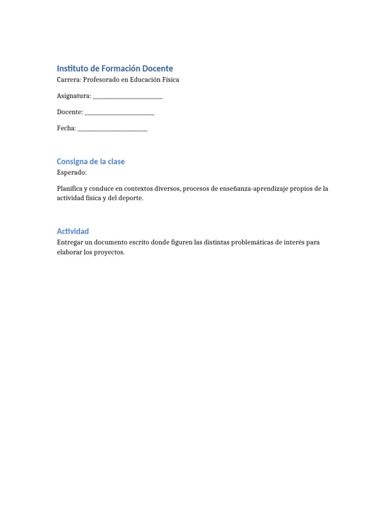 Consigna Simple | PDF