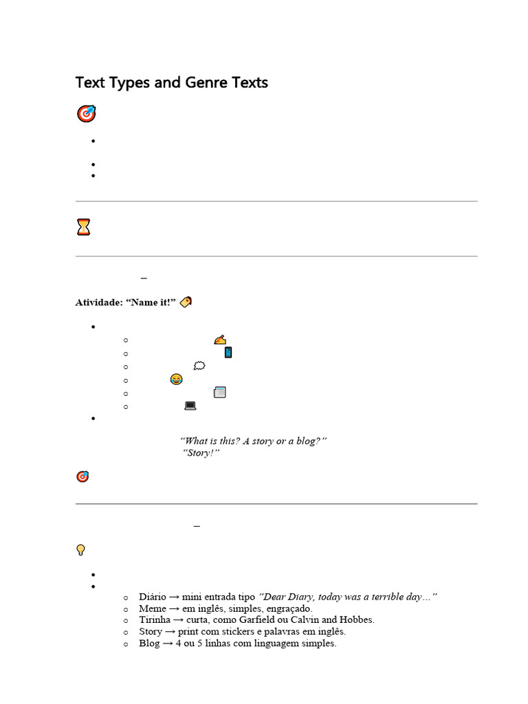 Text Types and Genre Texts | PDF