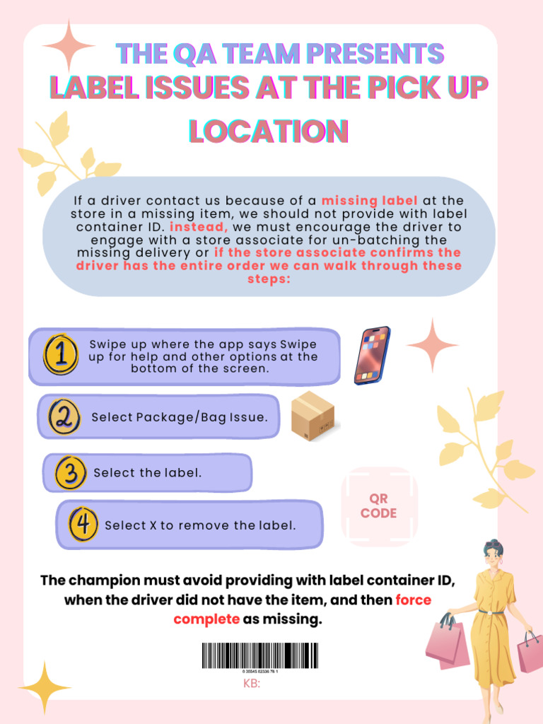 QA TIP - Label Scanning Issues at The Pick Up Location | PDF | Barcode ...