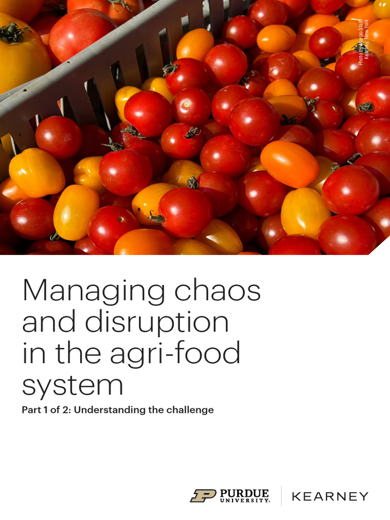 Managing Chaos and Disruption in The Agri Food System | PDF ...
