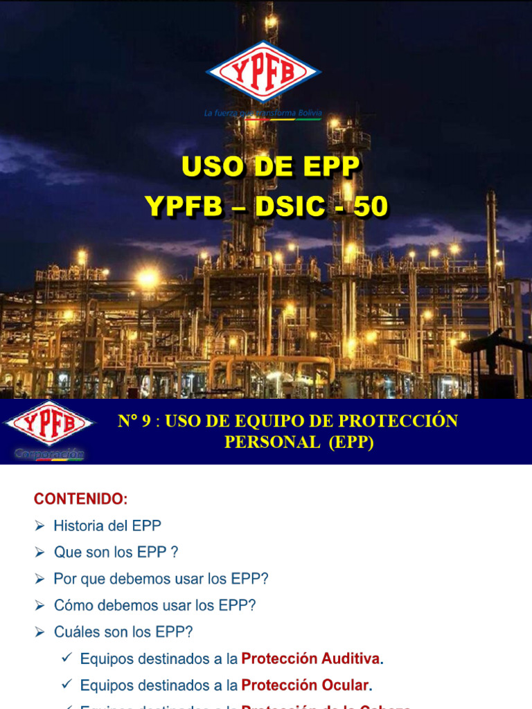 Uso y Normativa del EPP en Trabajo | PDF | Lentes | Casco