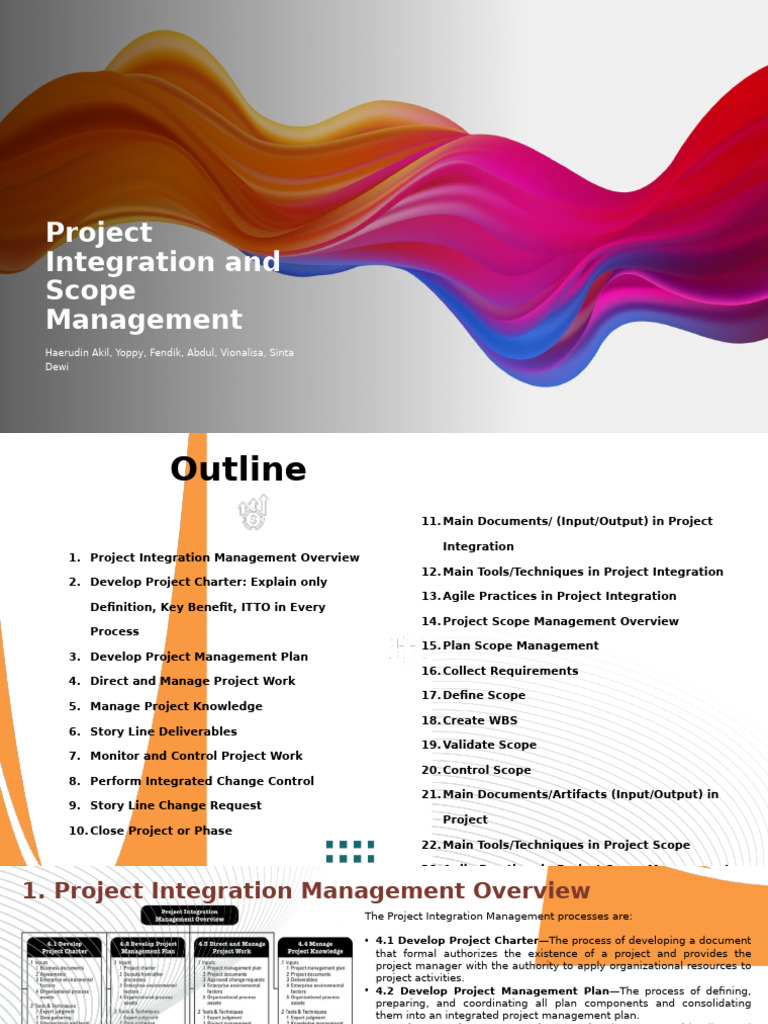 Sesi 6 - Project Integration and Scope Management | PDF | Project ...