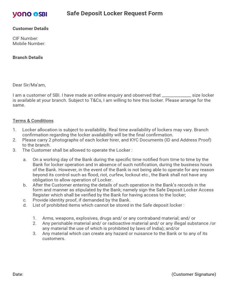 Locker Request Form SAURAV MISHRA 15sep2025 | PDF