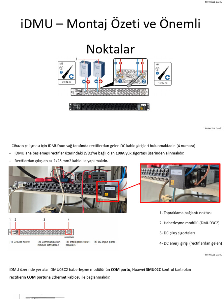 iDMU Kurulum Kılavuzu | PDF