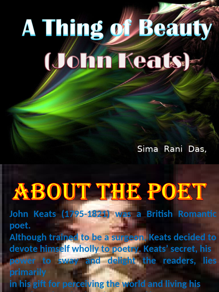 A Thing of Beauty | PDF | John Keats | Beauty