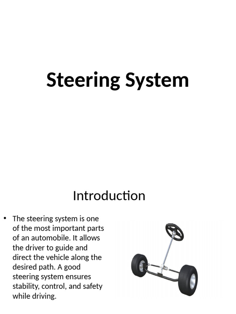 Understanding Automobile Steering Systems | PDF