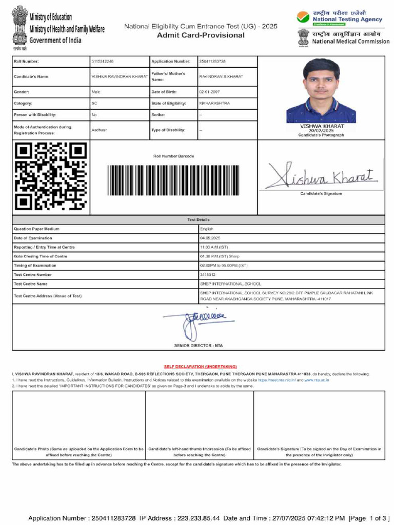 AdmitCard 250411283728 Compressed | PDF