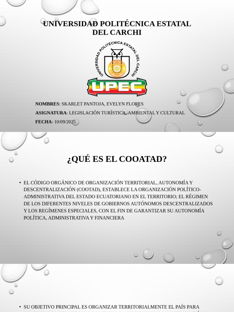 COOTAD: Ley de Autonomía en Ecuador | PDF