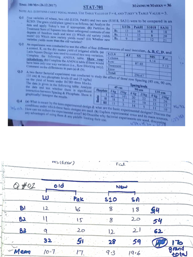2017 Stat Paper Solved | PDF