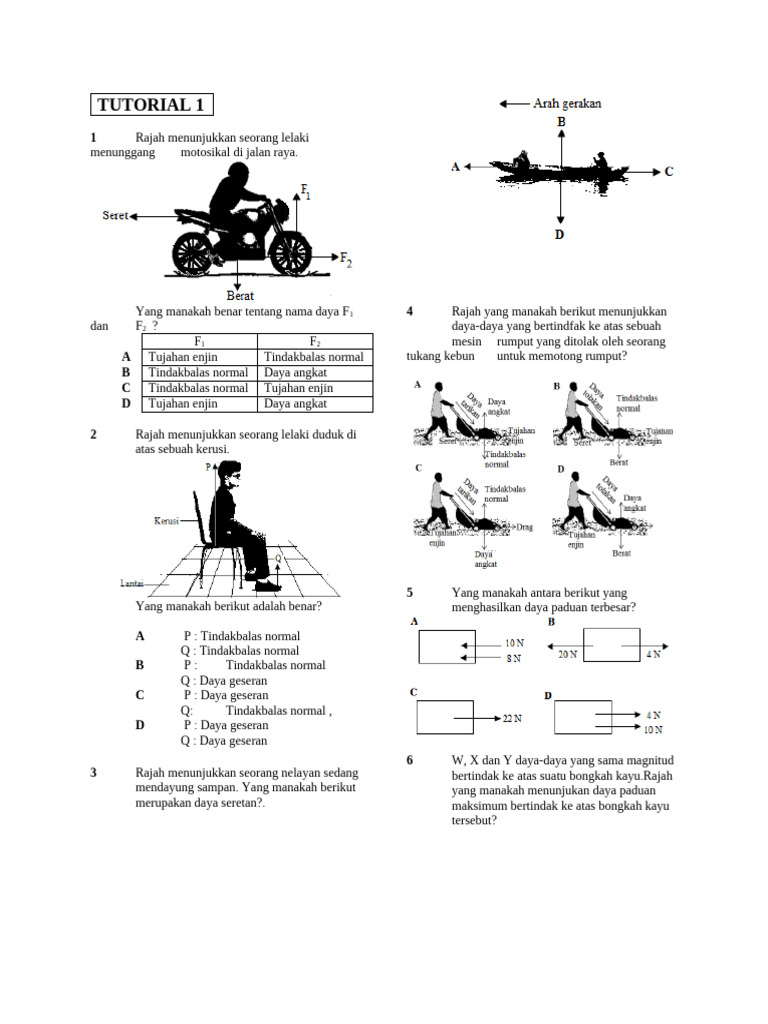 Daya dan Pecutan dalam Sistem Fizik | PDF
