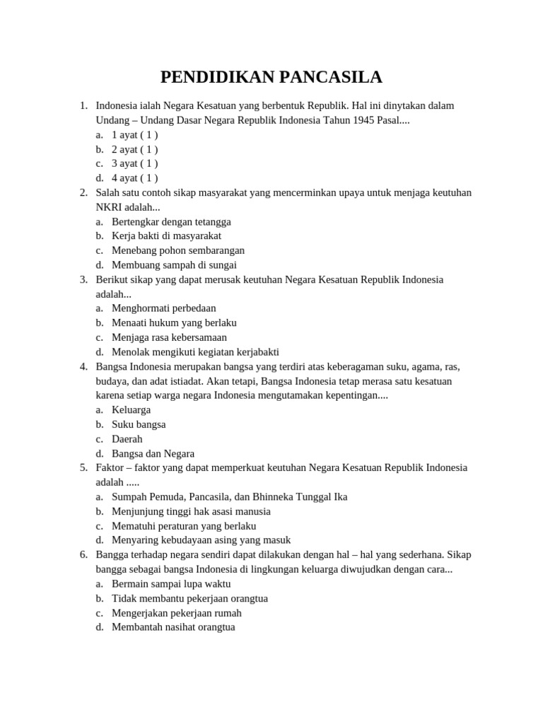 Pend Pancasila | PDF
