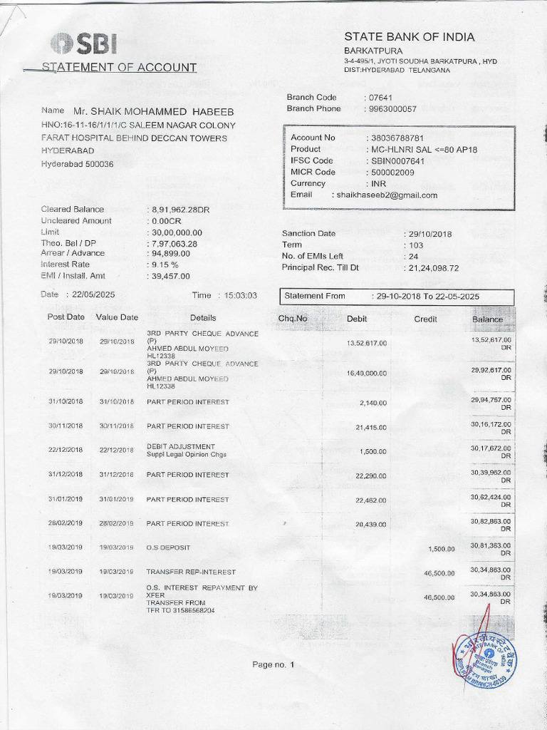 Loan Statement | PDF