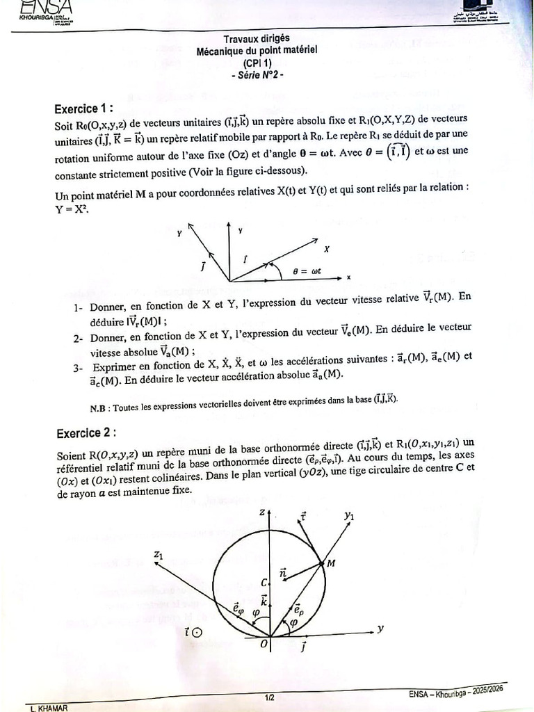 TD2 Mécanique | PDF