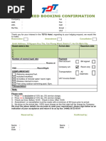 Hotel Booking Confirmation Email Template | PDF