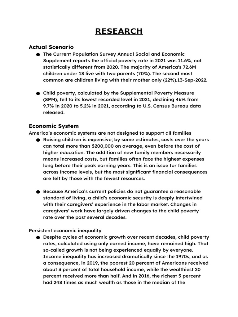 RESEARCH | PDF | Poverty | Poverty & Homelessness