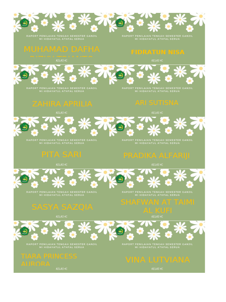 Label Nama 4c | PDF
