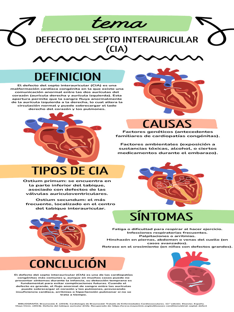 Defecto del Septo Interauricular (CIA) | PDF | Defecto cardiaco ...