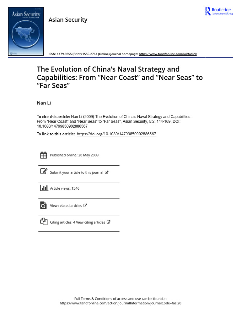China's Evolving Naval Strategy Explained | PDF | People's Liberation ...