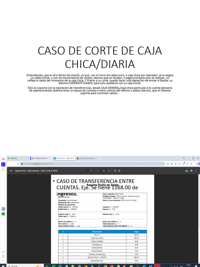 Caso de Corte de Caja Chica | PDF