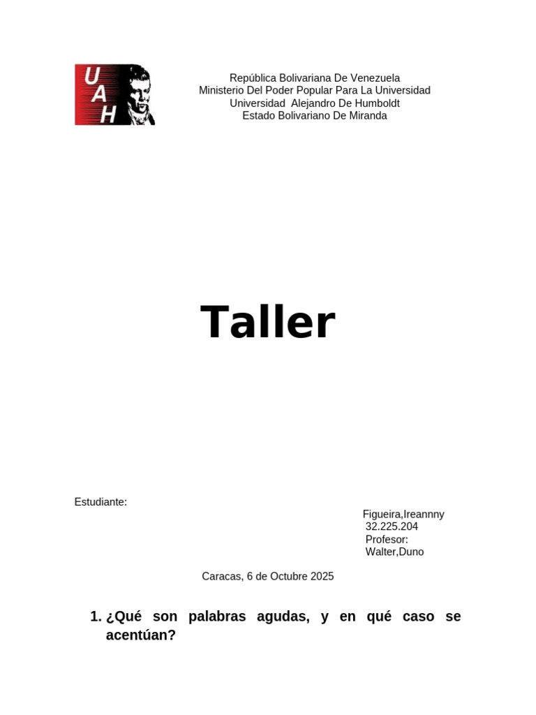 Taller 2 | PDF | Lingüística | Fonética