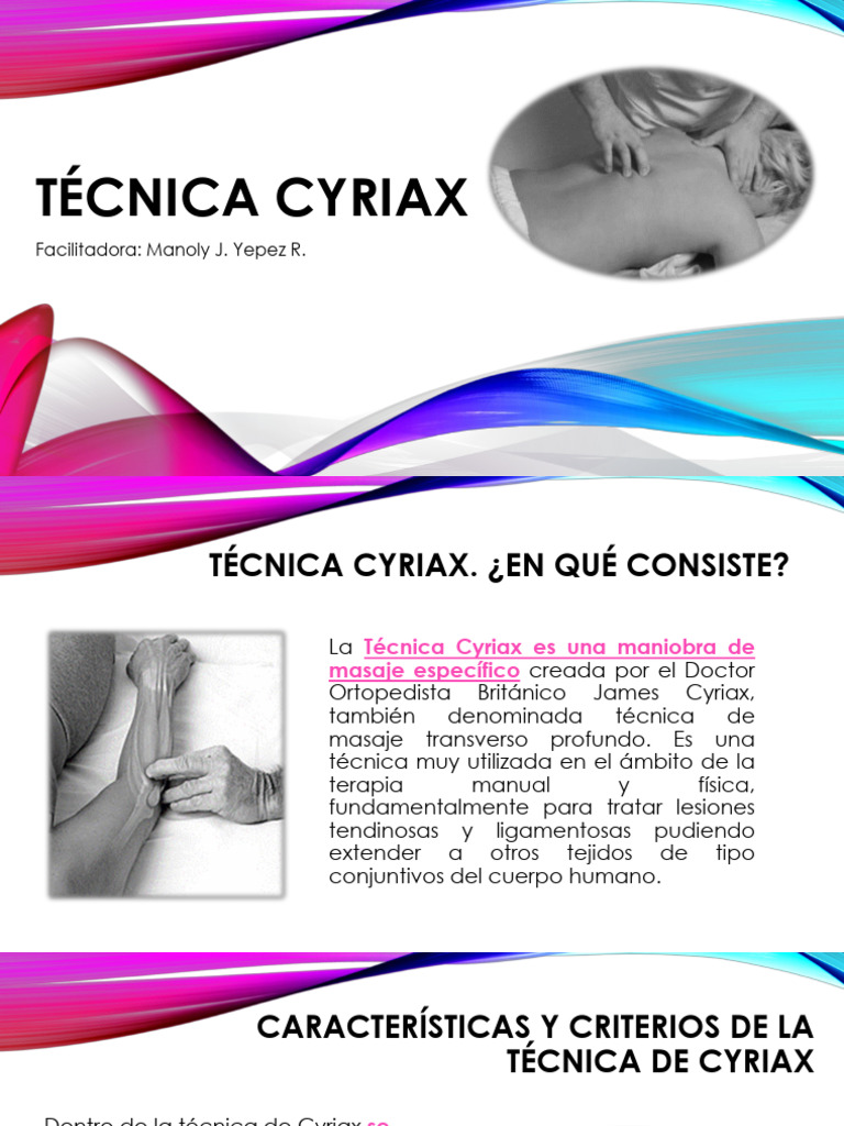 Técnica Cyriax en Terapia Manual | PDF | Inflamación | Tendón
