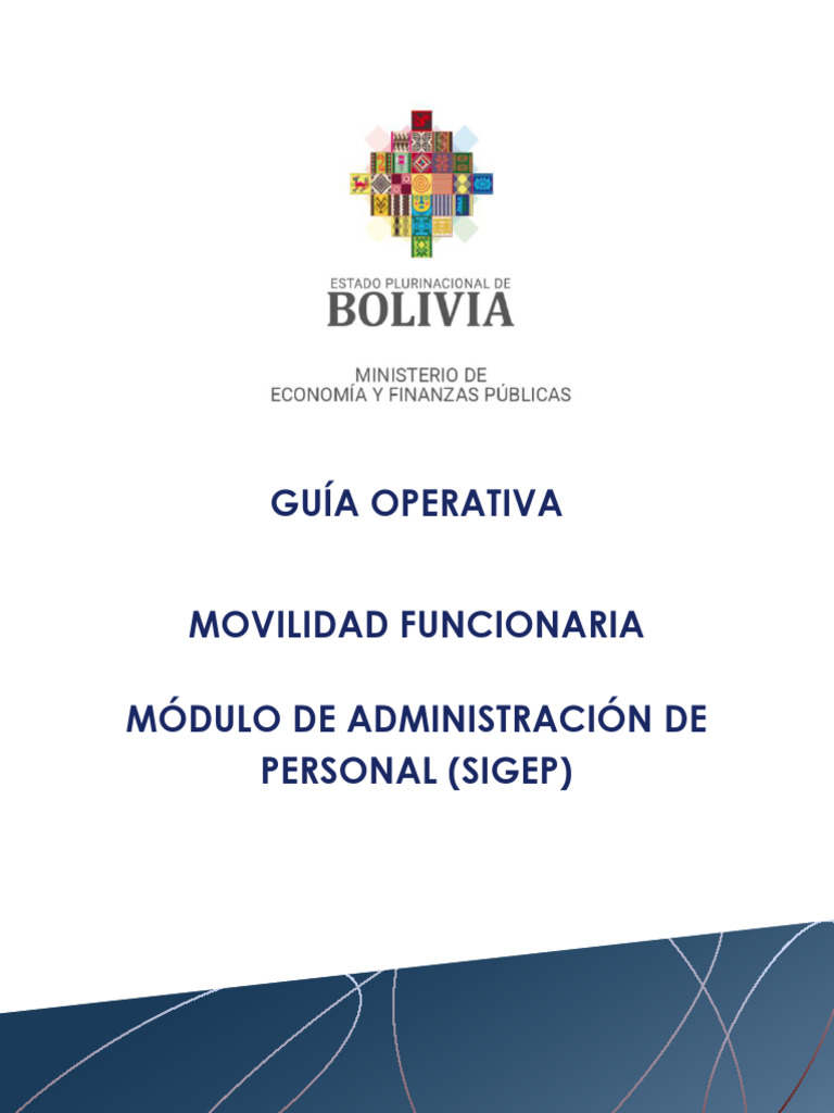 Guía de Movilidad Funcionaria SIGEP | PDF