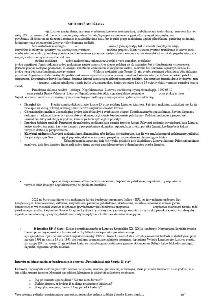 Metodine Medziaga Skirta Sausio 13 D 2024 11 14 | PDF