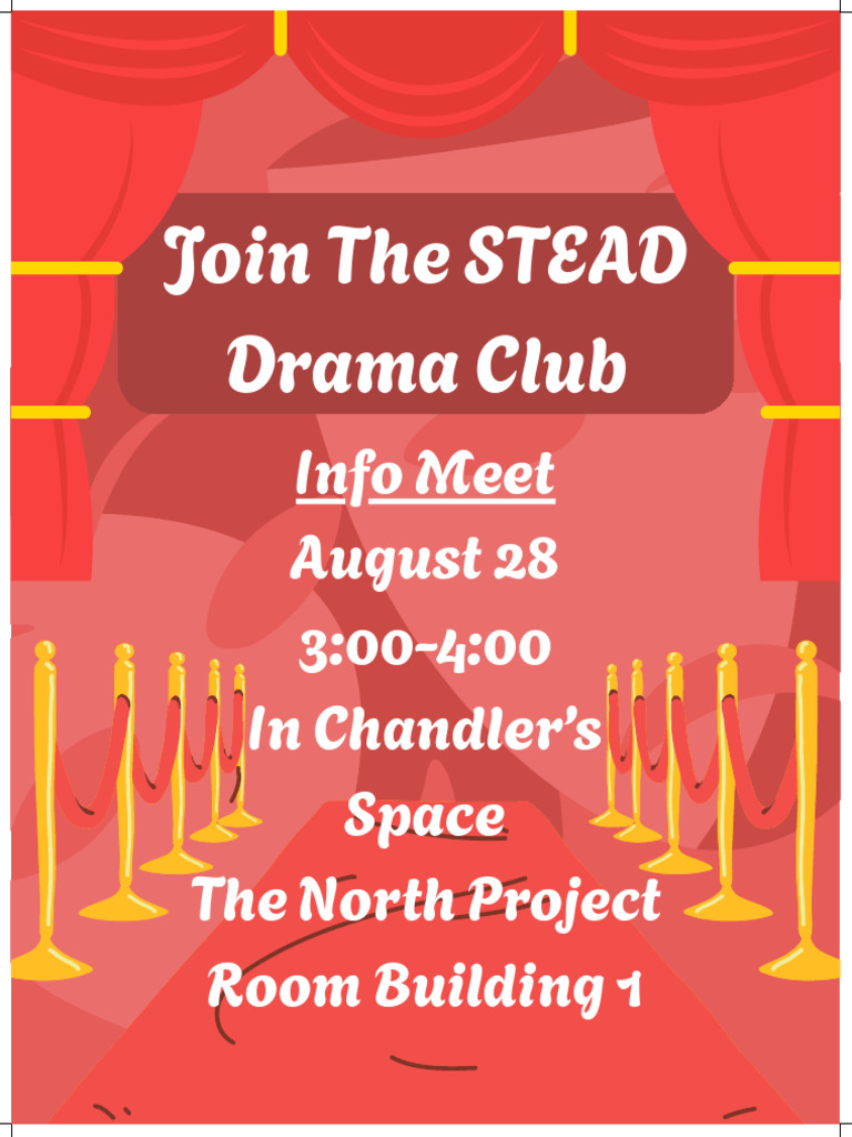 Drama Club Info Meet | PDF