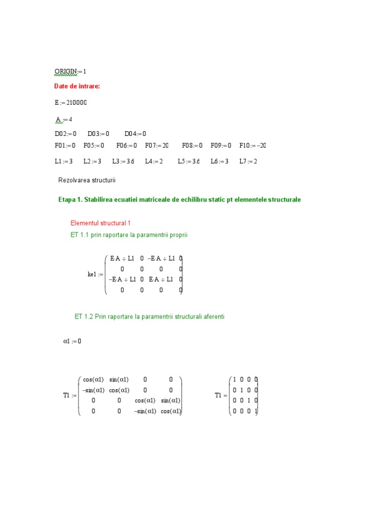 Structural Element Analysis Steps | PDF