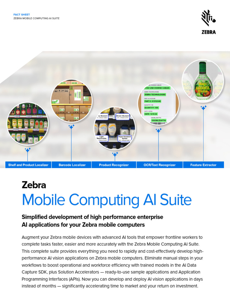 Zebra Mobile Computing Ai Suite Fact Sheet en Us | PDF | Artificial ...