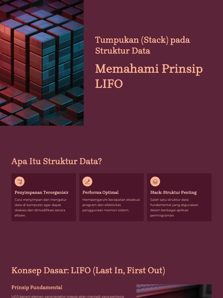Pertemuan 4 Tumpukan Stack Pada Struktur Data | PDF