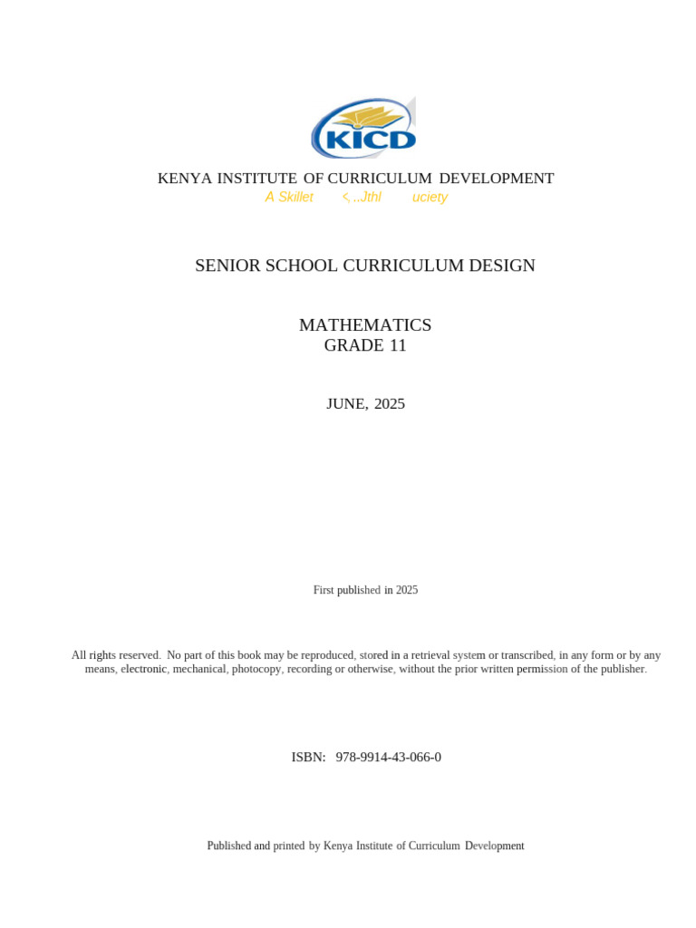 Senior School Mathematics Curriculum Guide | PDF | Curriculum ...