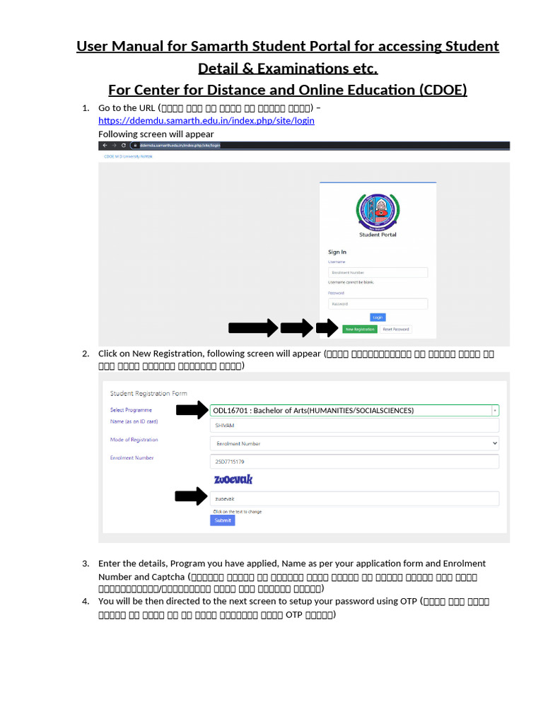 Create Student Portal | PDF