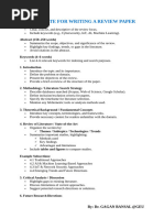 Review Paper Format Guidelines | PDF