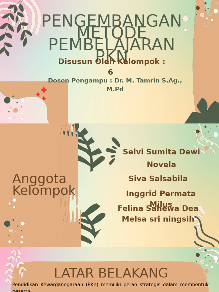 Ppt Kelompok 6 Pkn | PDF