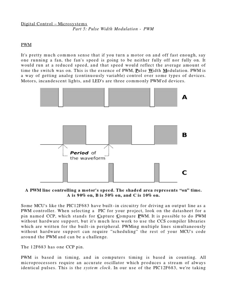 Pic12f683 PWM | PDF