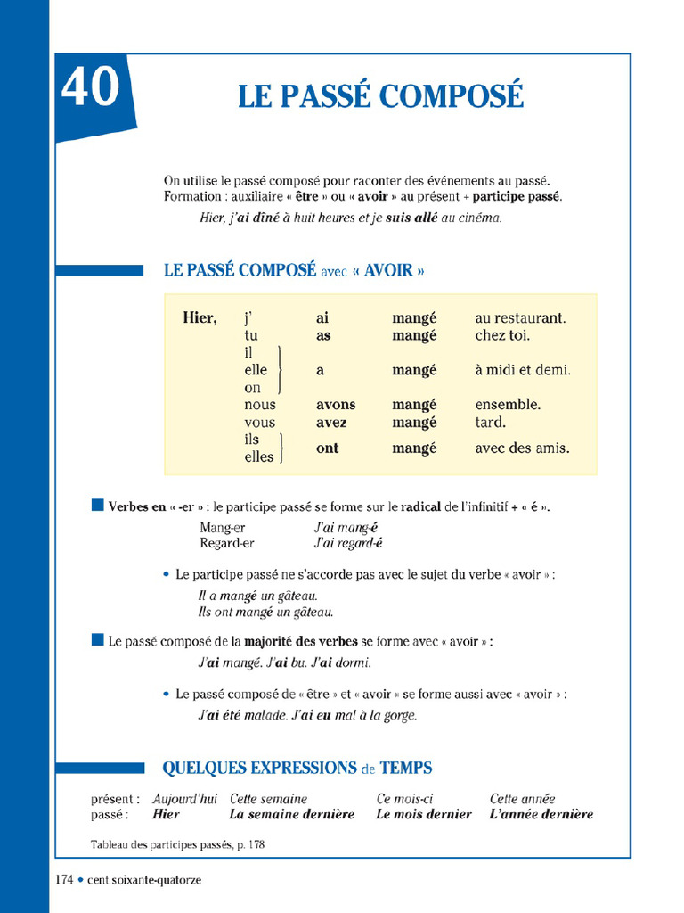 Passé Composé | PDF