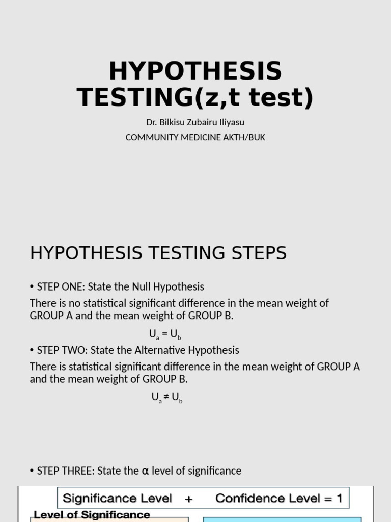 HYPOTHESIS TESTING (Z, T) 3 | PDF | Student's T Test | P Value