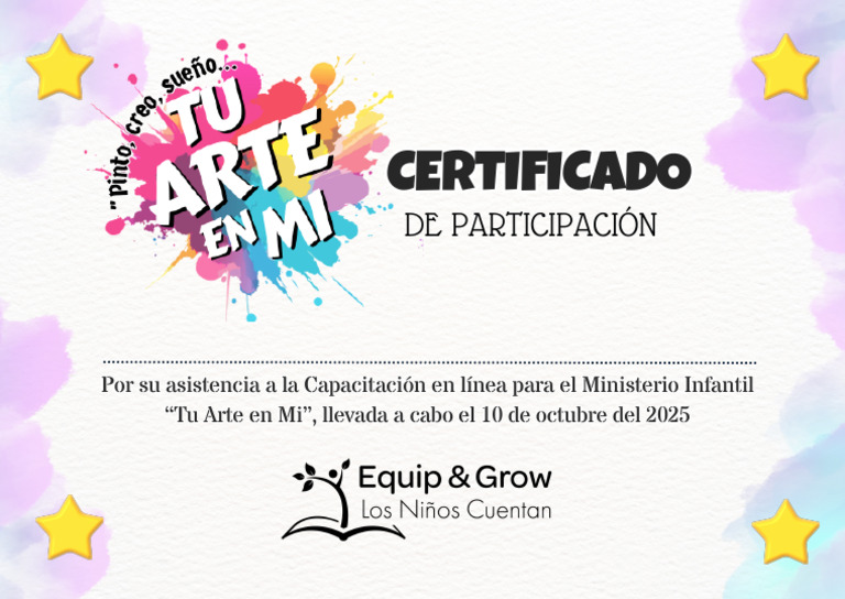 Certificado Tu Arte | PDF