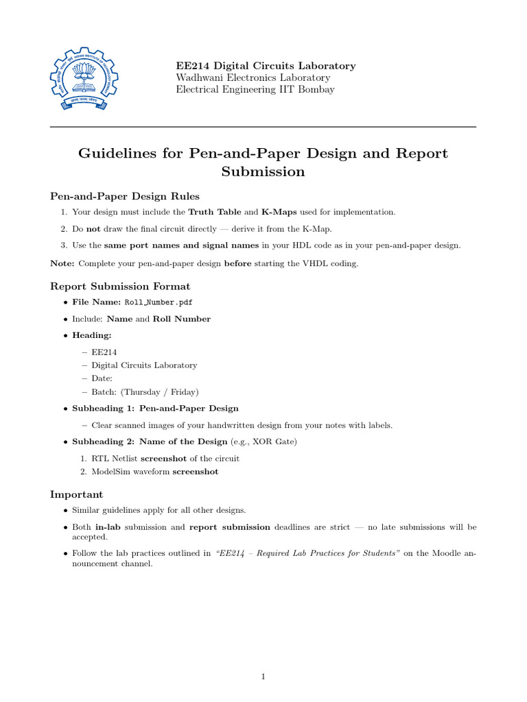 Report Submission Guidelines | PDF