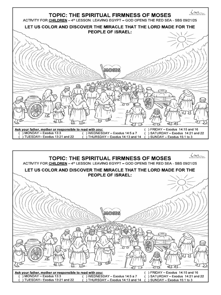 4th Lesson - Activity2 - CHI - The Definition of Moses - The Exodus of ...