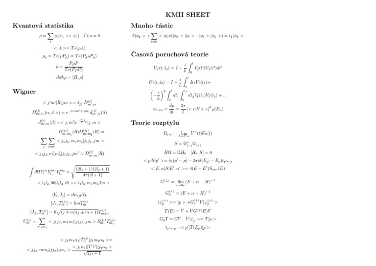 Kmii Sheet | PDF