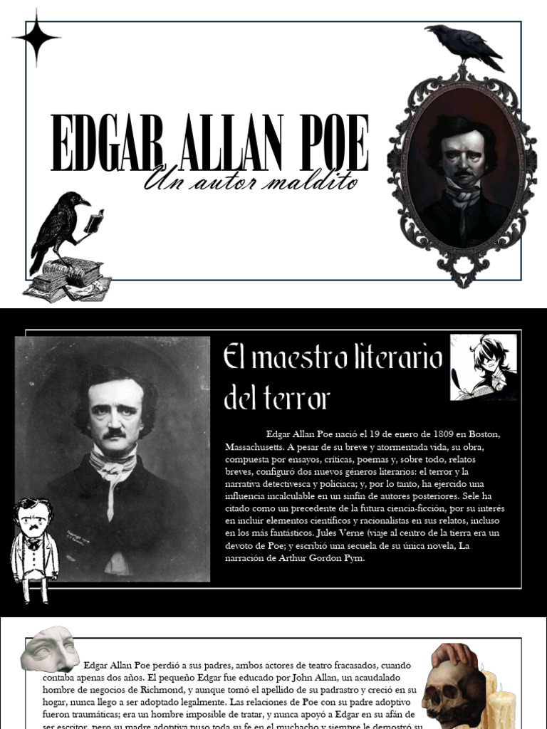 EDGAR Allan Poe Biografia y Más | PDF | Edgar Allan Poe