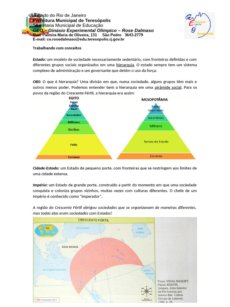 Trabalhando Com Conceitos (Crescente Fértil) | PDF