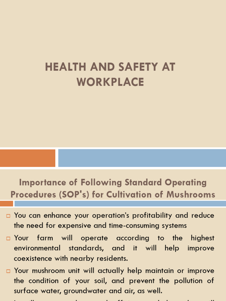 Mushroom Safety and SOP Guidelines | PDF | Fungus | Mycology