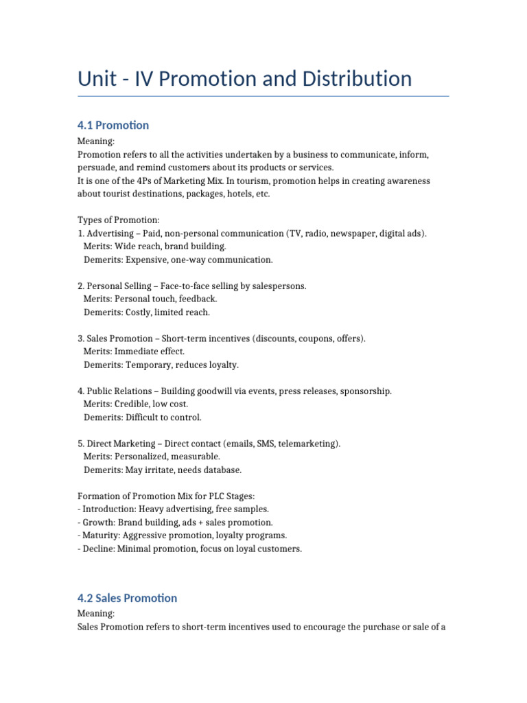 Promotion and Distribution Strategies | PDF | Marketing | Digital Marketing